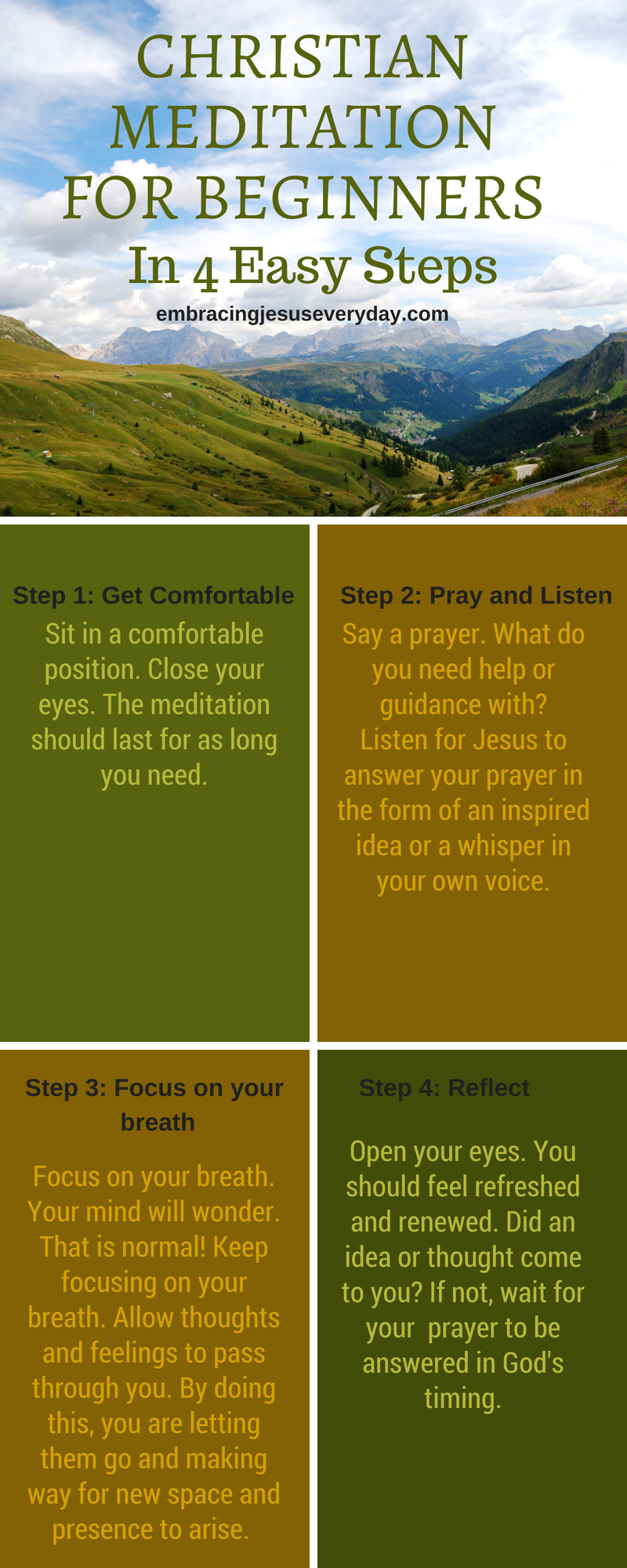 Christian Meditation for Beginners in 4 Easy Steps - Soul to Soul ...